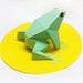 DIY Papercraft Frog,digital Download,ed Craft Frog,paper Toys,lowpoly ...