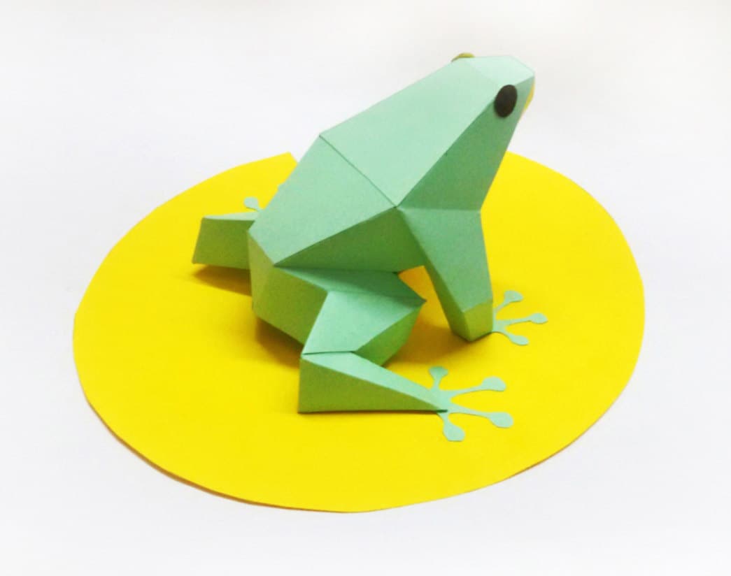 DIY Papercraft Frogdigital Downloaded Craft Frogpaper - Etsy