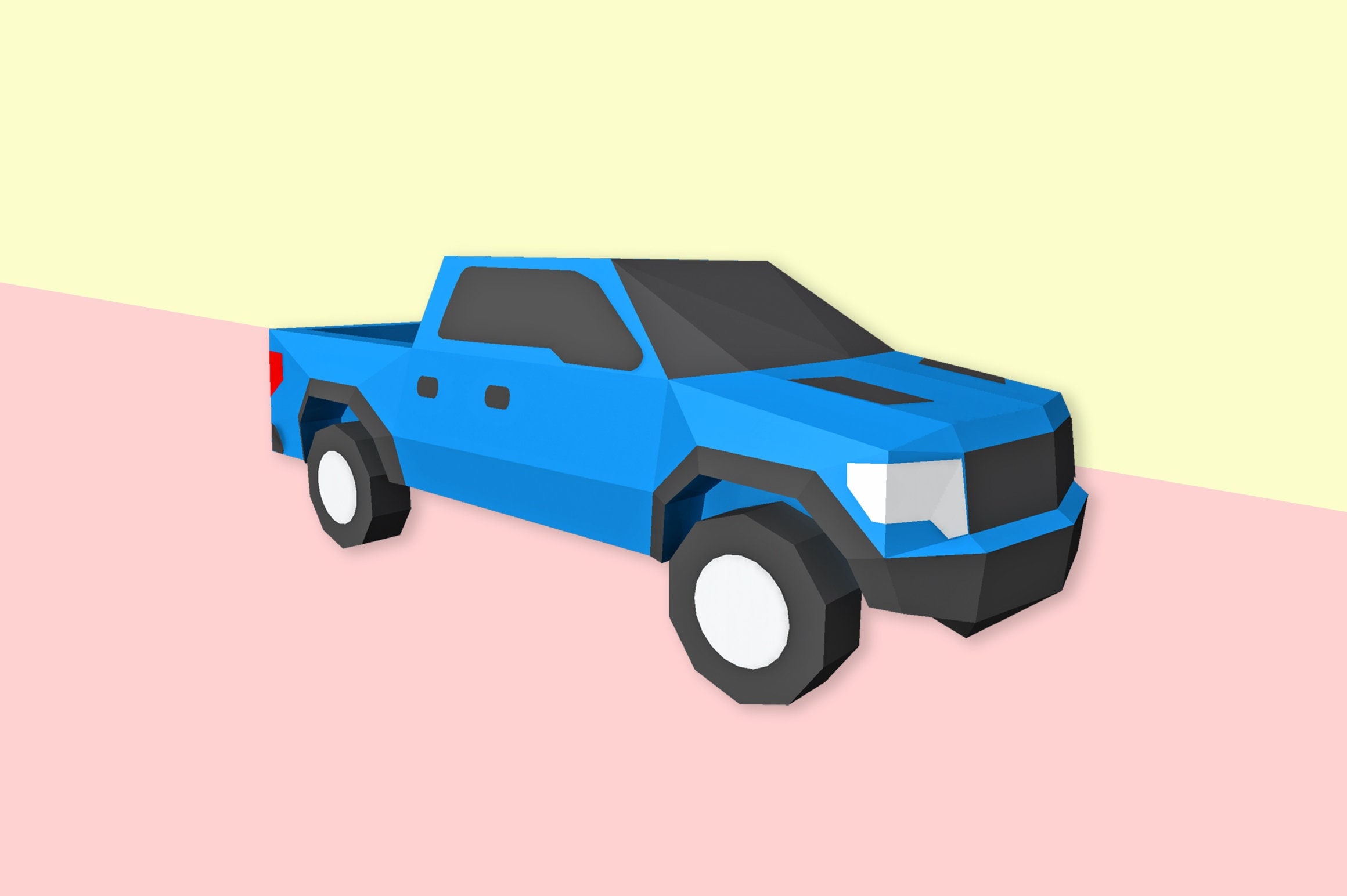 DIY Papercraft Pickup Truckprintable Truck Favor3d - Etsy