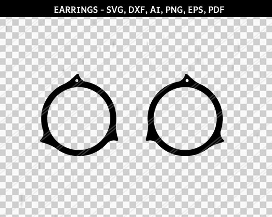 Round Earrings Svg Earrings Svg Jewelry Svg Leather | Etsy
