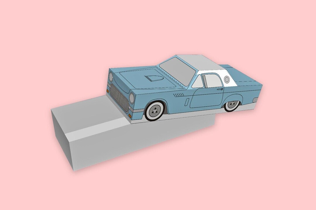 DIY Printable Car Favor,goodies Box,papercraft Car,gift Box,candy Box ...