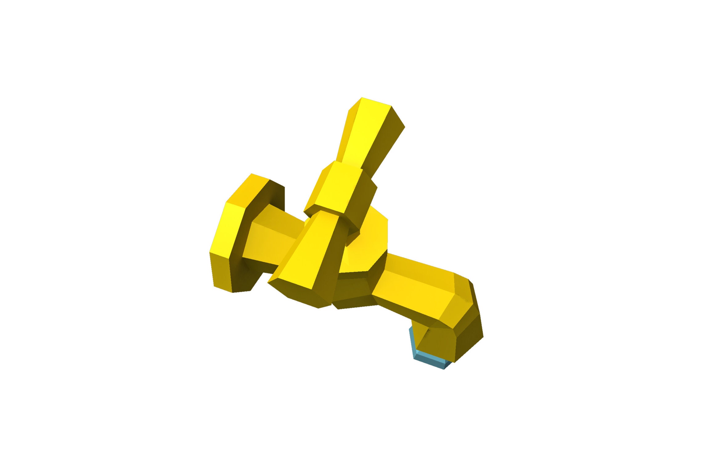 DIY Papercraft Water Tap Model,tap With Water Drop,lowpoly Tap,water ...