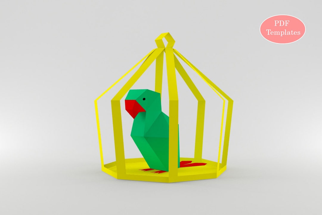 DIY Papercrafts,paper Parrot,3d Parrot,paper Birds,tropical Birds ...