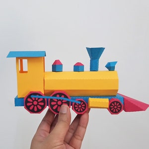 DIY Papercraft Steam Engine Train Model (PDF Pattern) - Etsy