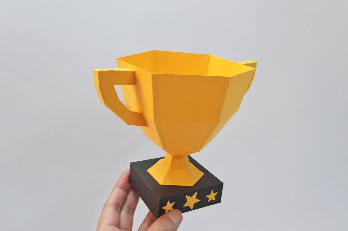 DIY Trophy Cup gunst Papercraft Trophäe Trophy Hockey | Etsy Österreich