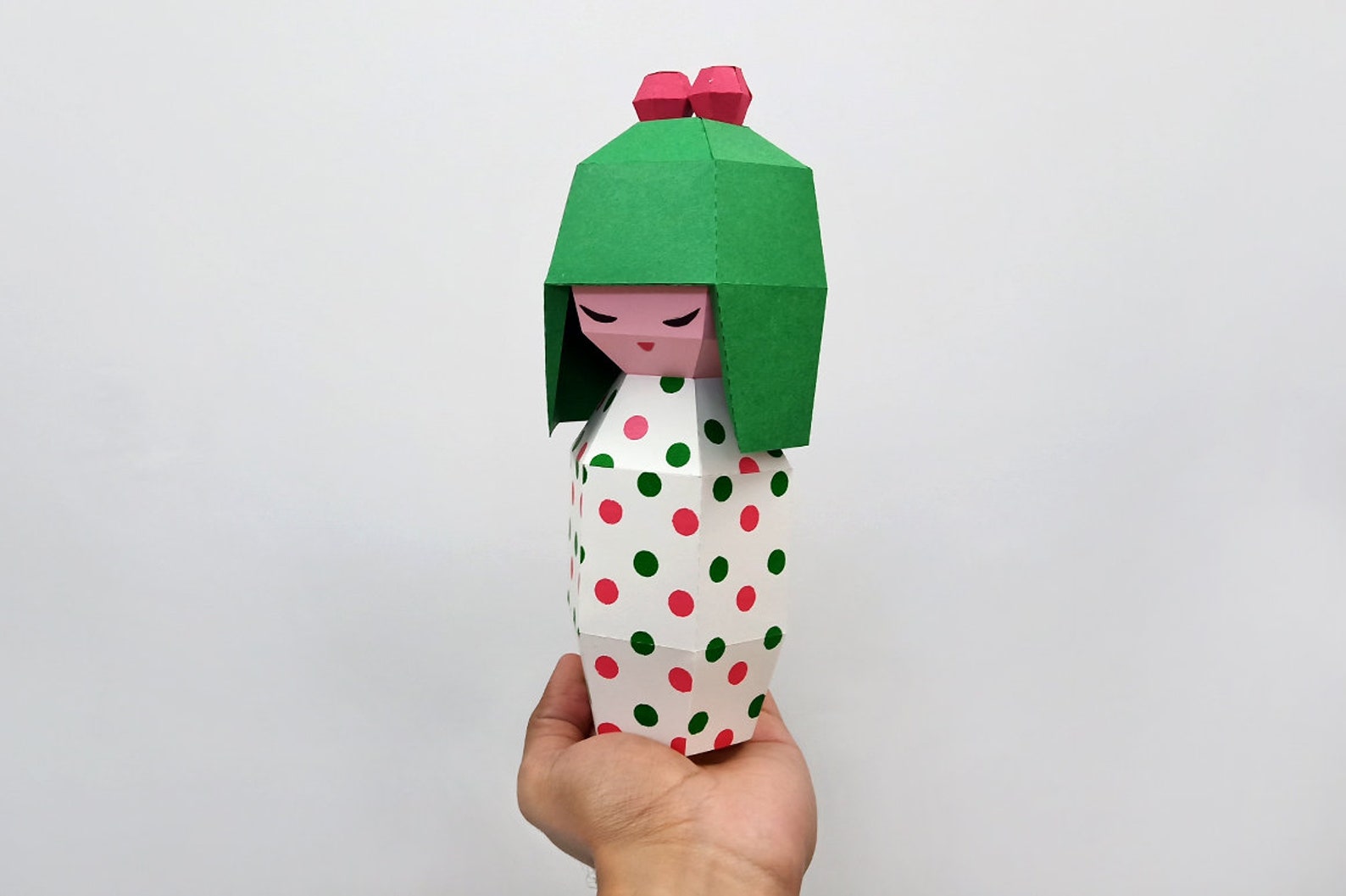 DIY Kokeshi Dollpapercraft Kokeshi Dollkokeshi Santa - Etsy