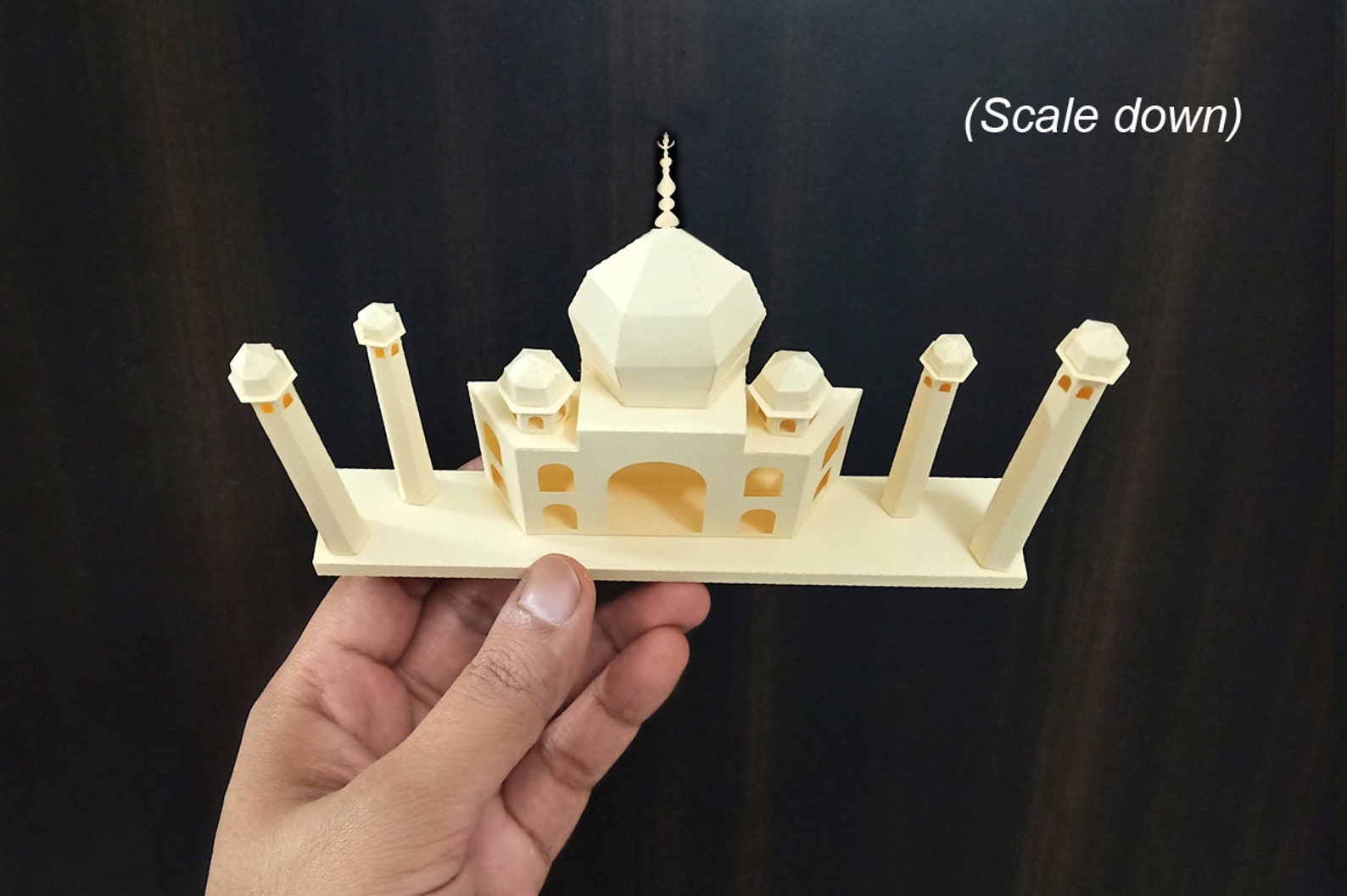 DIY Papercraft Taj Mahal Model,lowpoly Taj Mahal Art,printable Taj ...