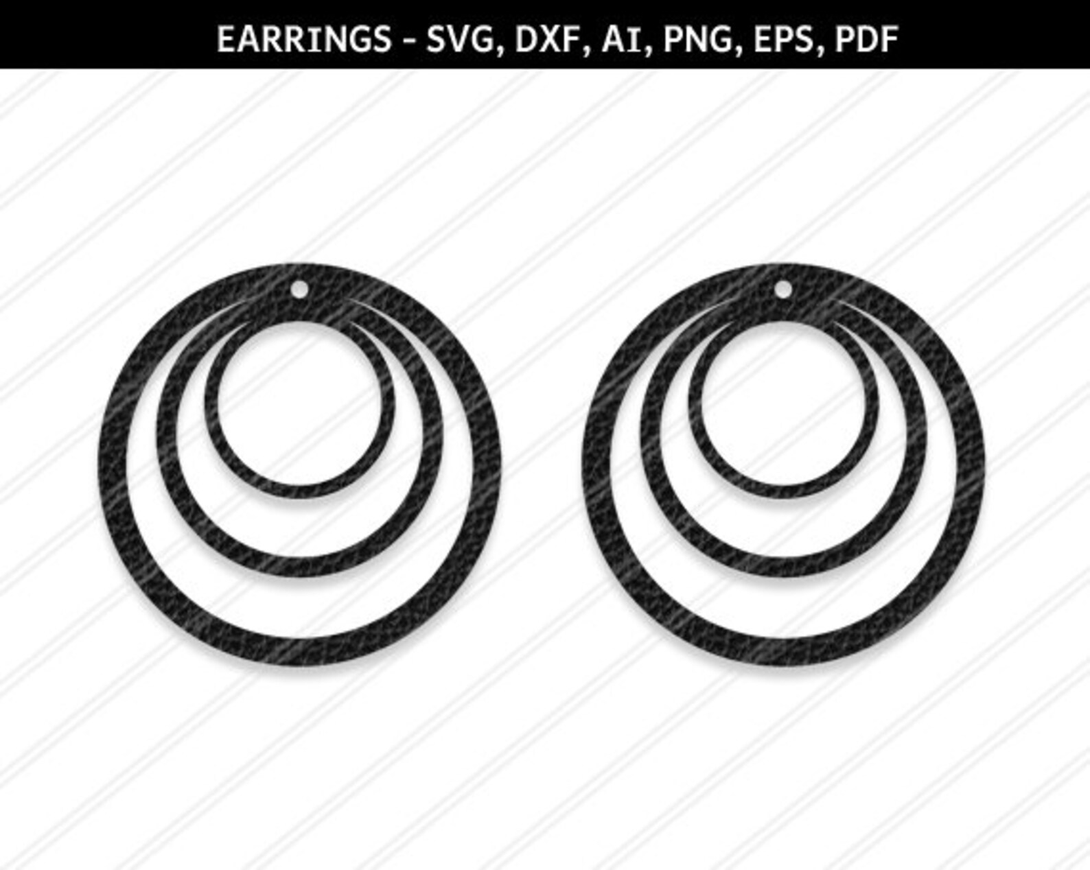 Round Earrings SVG, Modern Jewelry Design (digital Download) - Etsy
