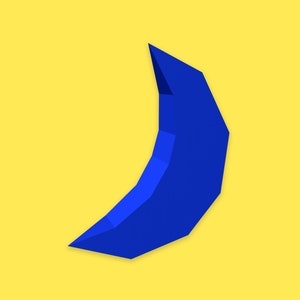 DIY Moon Papercraft, Papercraft Moon, Lowpoly Moon Decor, 3d Moon Png ...