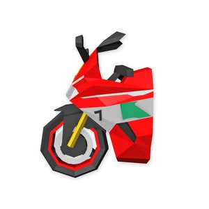 DIY Papercraft Sports Bike Wall Art,3d Wall Art,motorcycle Trophy ...