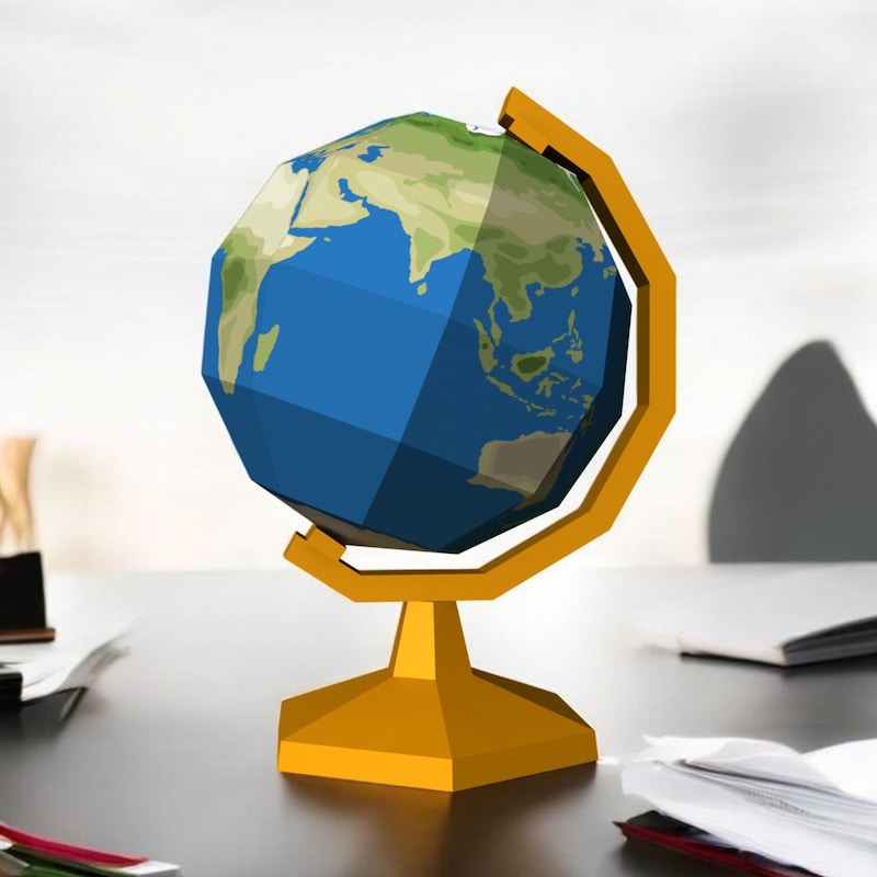 Globe Print - Etsy