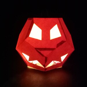 Halloween Pumpkin Lamp,diy Paper Craft,papercraft,3d Papercraft ...