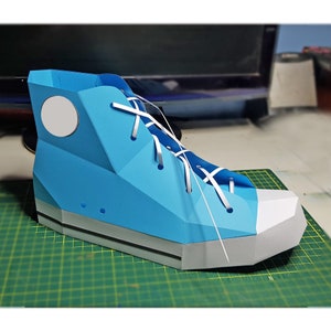 DIY Papercraft Shoe Converse Shoe,boots,3d Origami Models,digital ...