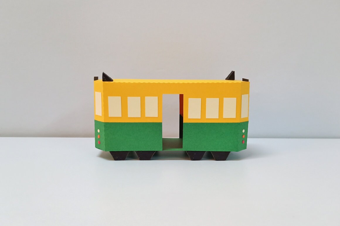 DIY Papercraft Melbourne Tram, Low Poly Train Model (PDF Pattern - Etsy ...