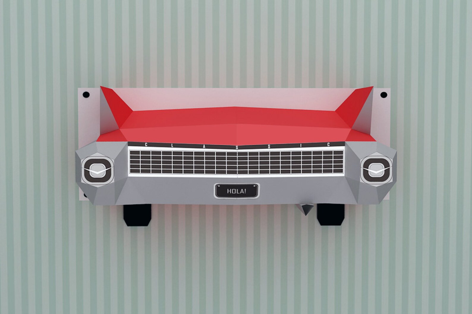 DIY Papercraft Car Back,printable Car,paper Car,wall Decor,party Props ...