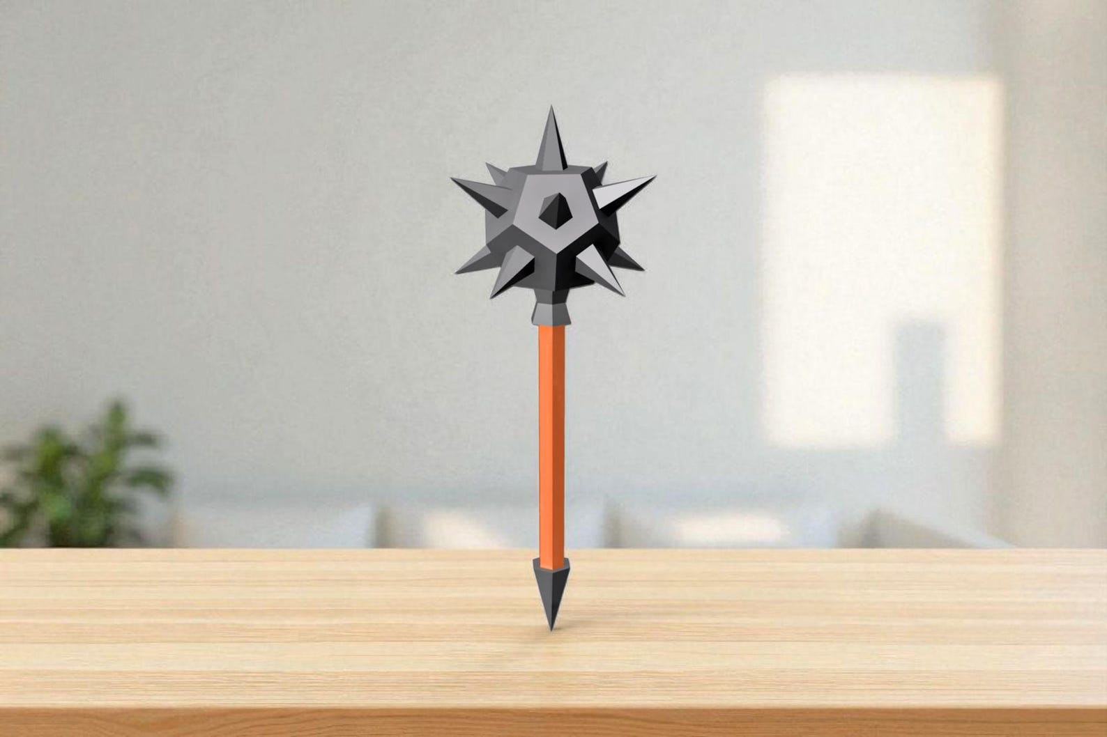 DIY Papercraft Mace Weapon, Papercraft Armour, Mace Printable Templates ...