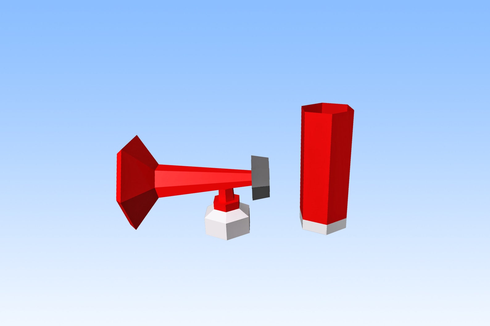 DIY Papercraft Fog Horn Favour Box,snow Horn Favor,pressure Horn