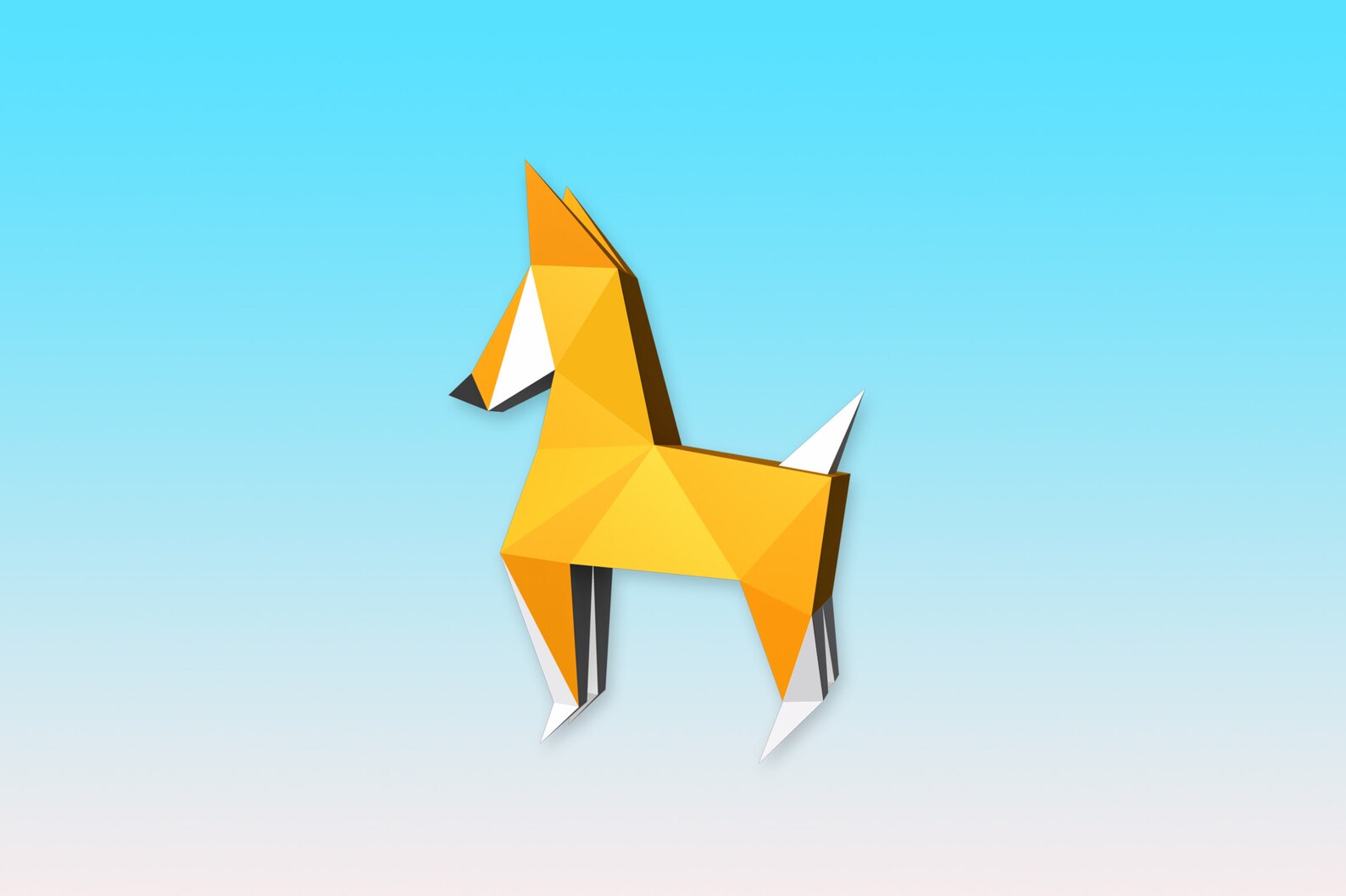 DIY Dog3d Origami Dog Sculpturelowpoly Dogpapercraft - Etsy
