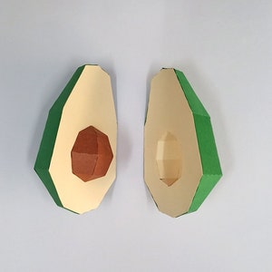 DIY Papercraft Avocado Svg,papercraft Fruit,paper Toy,party Decoration ...