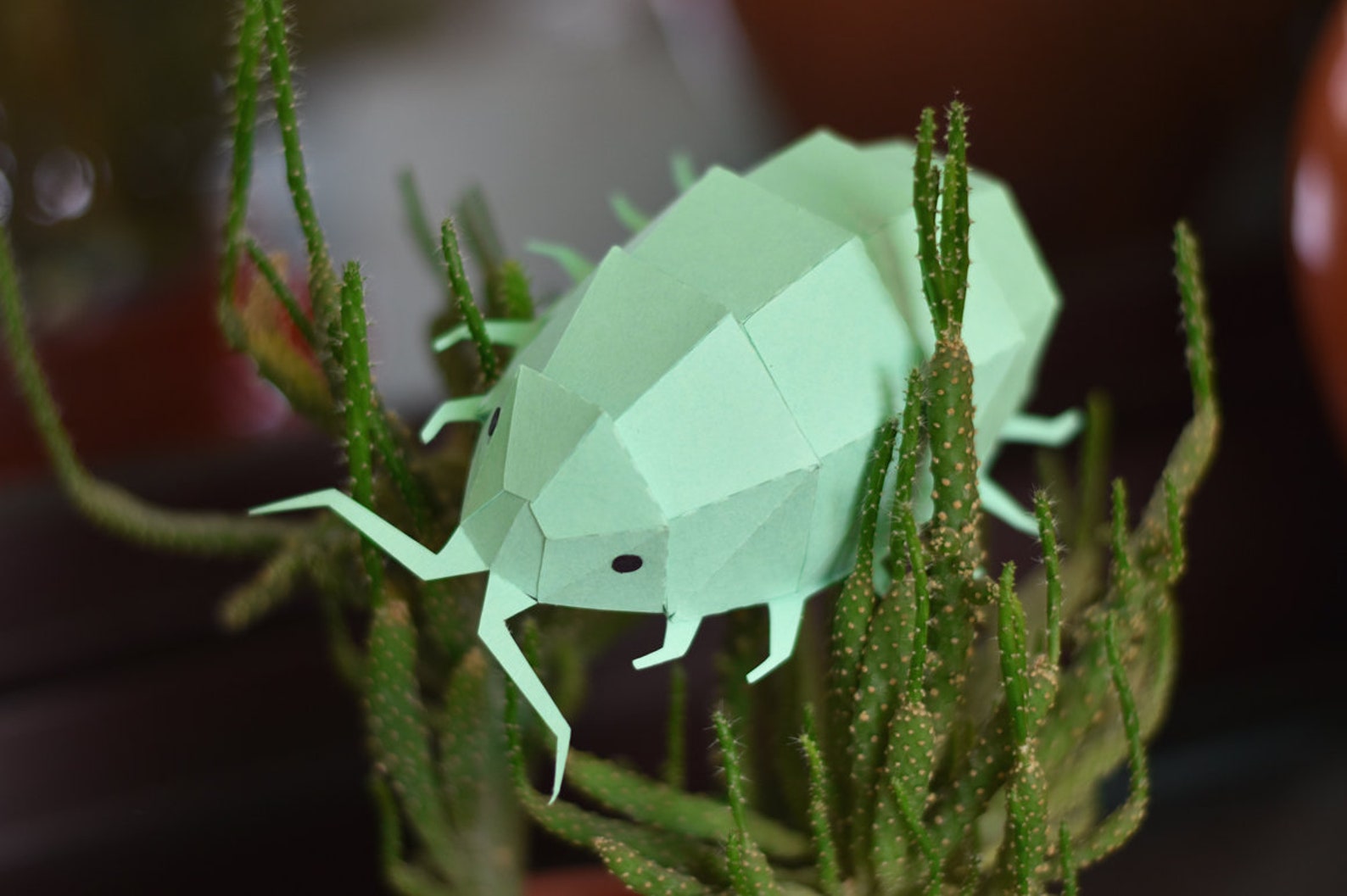 DIY Papercraft Isopod,bug Svg,papercraft Bug,papercraft Insect,low Poly ...