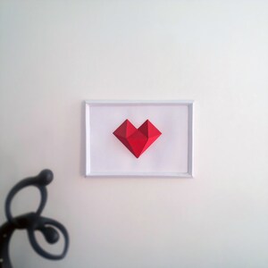 DIY Paper Heart Frame, Papercrafts, Paper Heart, Wall Decor, Wall Art ...