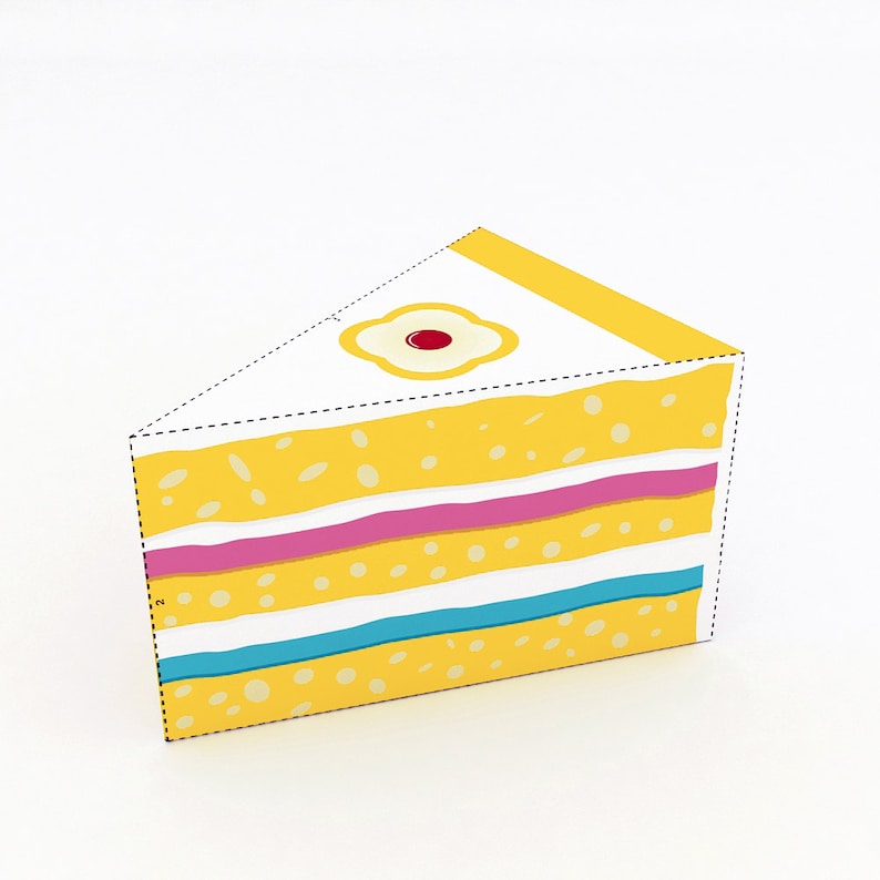 DIY Cake favor boxespapercraftinstant digital | Etsy