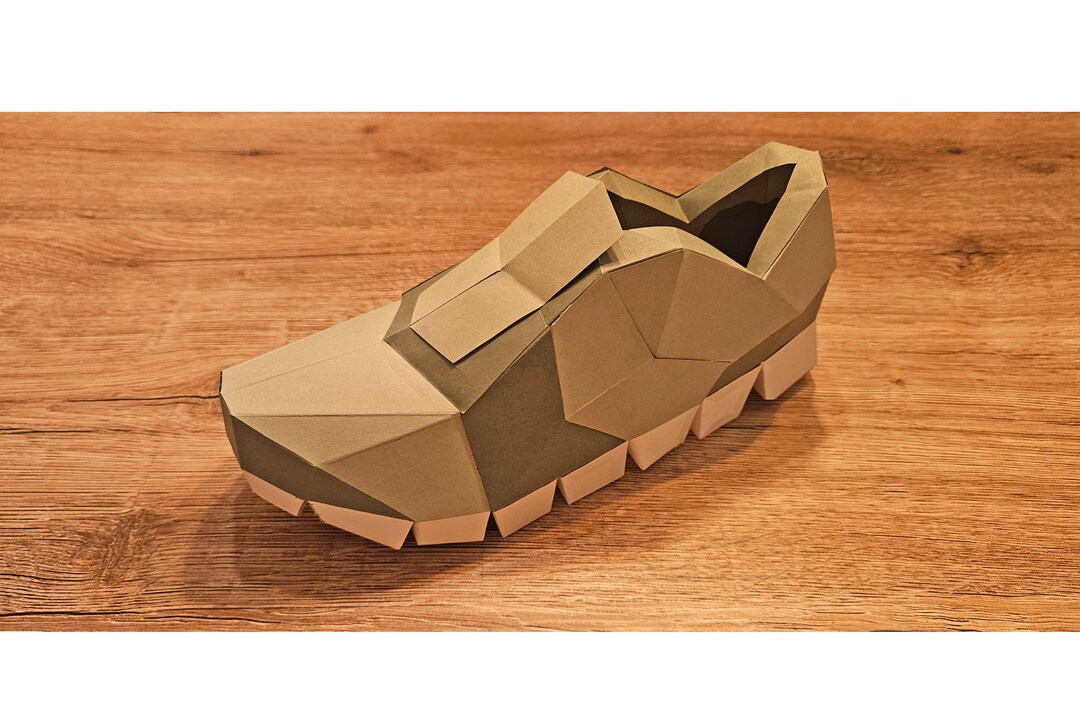 DIY Papercraft 3d Sports Shoe Model, Printable Shoe, Digital Download ...