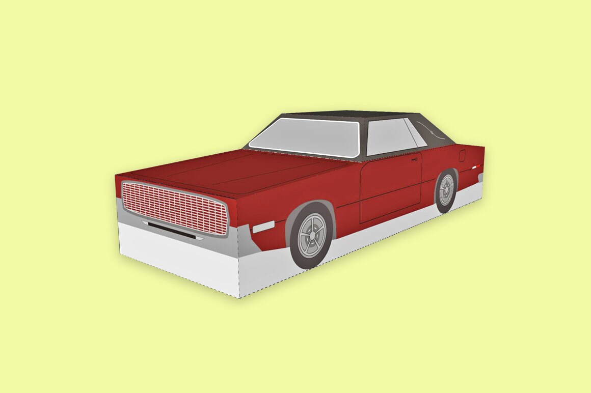 DIY Printable Car Favorgoodies Boxpapercraft Cargift - Etsy