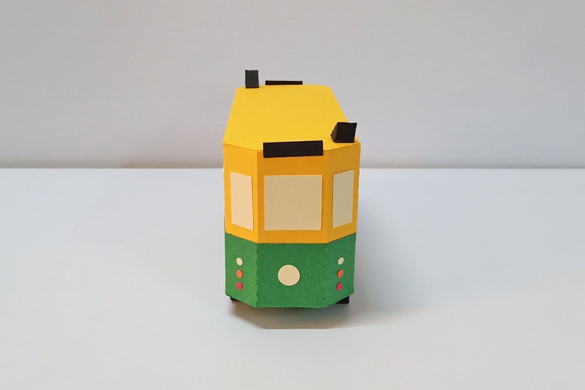 DIY Papercraft Tramlow Poly Papercraft Trainprintable - Etsy