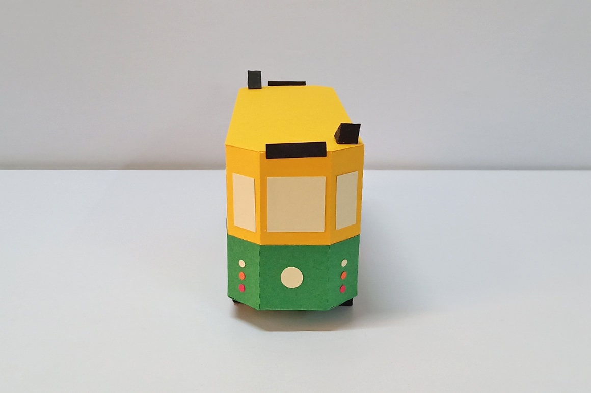 DIY Papercraft Melbourne Tram, Low Poly Train Model (PDF Pattern - Etsy