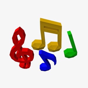 DIY Papercraft Musical Notes Wall Decor,musical Notes Props,music Props ...