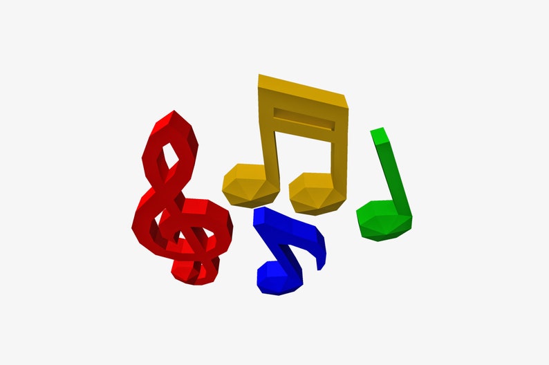 DIY Papercraft Musical Notes Wall Decormusical Notes | Etsy