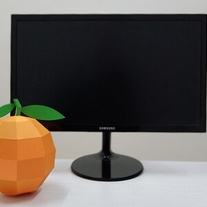 DIY Papercraft Orange, 3D Paper Fruit Model (pdf, Dxf, Png) - Etsy