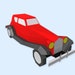 DIY Papercraft Vintage Car,paper Car,3d Papercraft,low Poly Papercraft ...