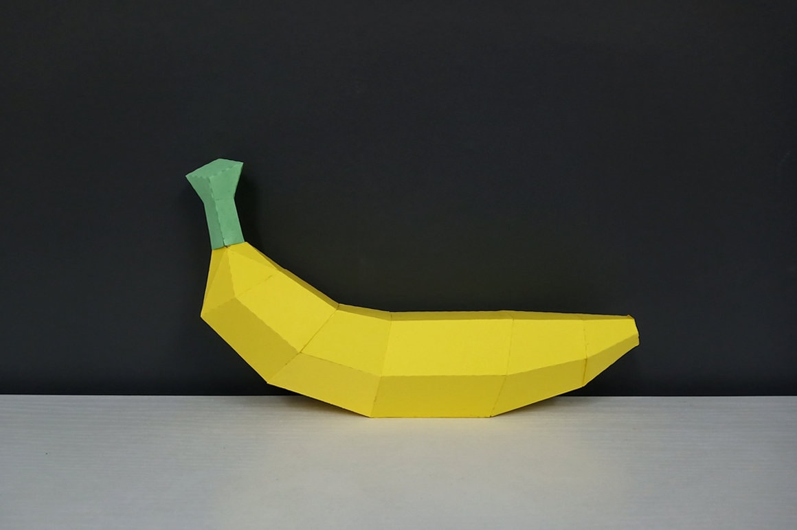 DIY Papercraft Banana, Papercraft Fruit,party Decoration, Nursery Decor ...