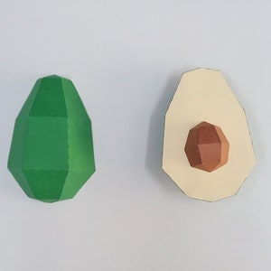 DIY Papercraft Avocado Svg,papercraft Fruit,paper Toy,party Decoration ...