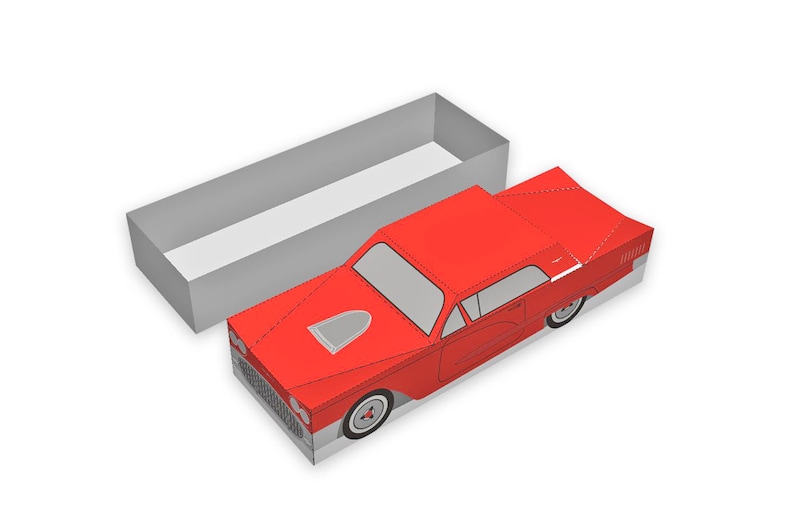 DIY Printable Car Favorgoodies Boxpapercraft Cargift | Etsy