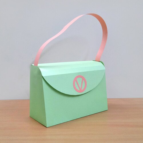 DIY Papercraft Handbag Scallop Purse Handbag PDF Handbag - Etsy
