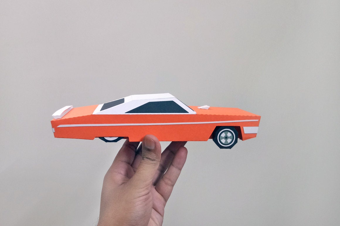 DIY Papercraft Car,lowrider Car,american Muscle,paper Car,vintage Car ...