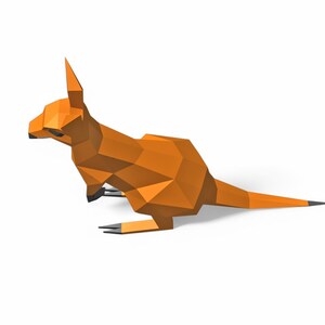DIY Papercraft Kangaroo Model, 3d Kangaroo Model, Kangaroo 3d Model ...