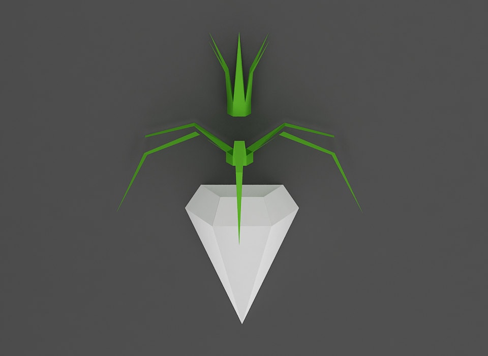 DIY Wall Mount Diamond Planterwall Decorationplanterspaper - Etsy