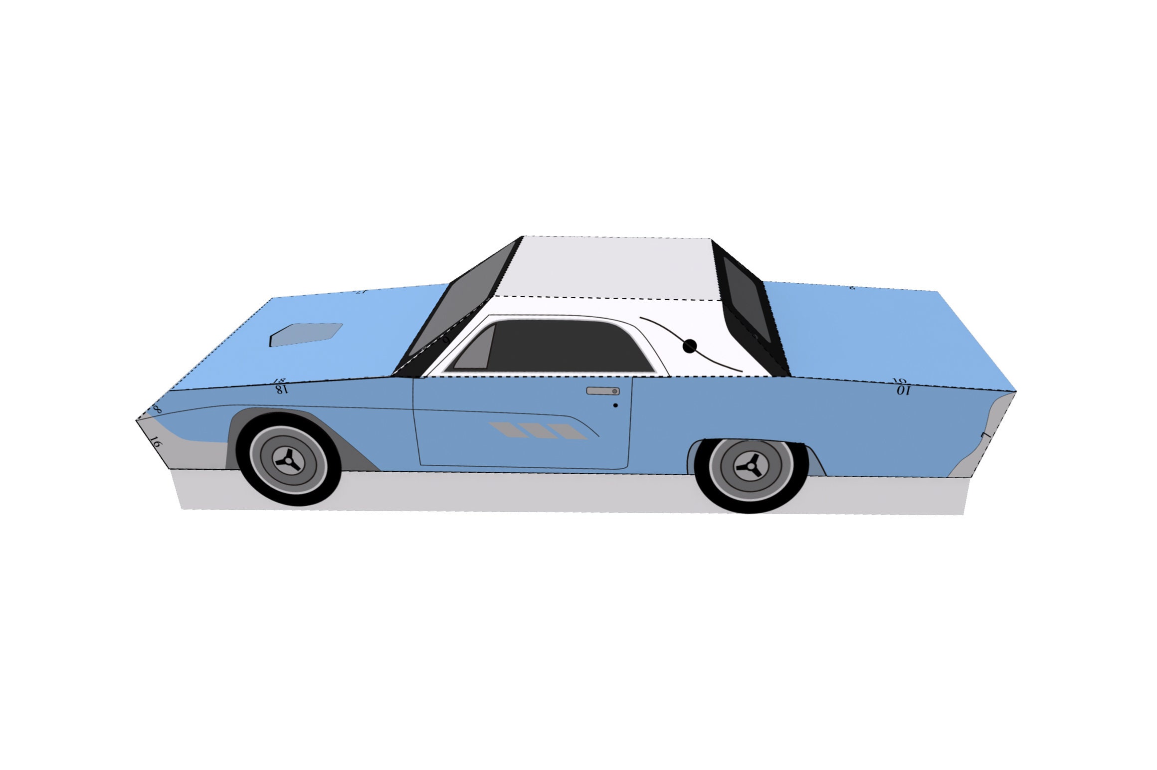 DIY Printable Car Favorpapercraft Carvintage Carcar Gift - Etsy