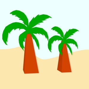 DIY Papercraft Coconut Tree Favour, Tropical Theme, Beach Props ...