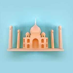 DIY Papercraft Taj Mahal Model,lowpoly Taj Mahal Art,printable Taj ...