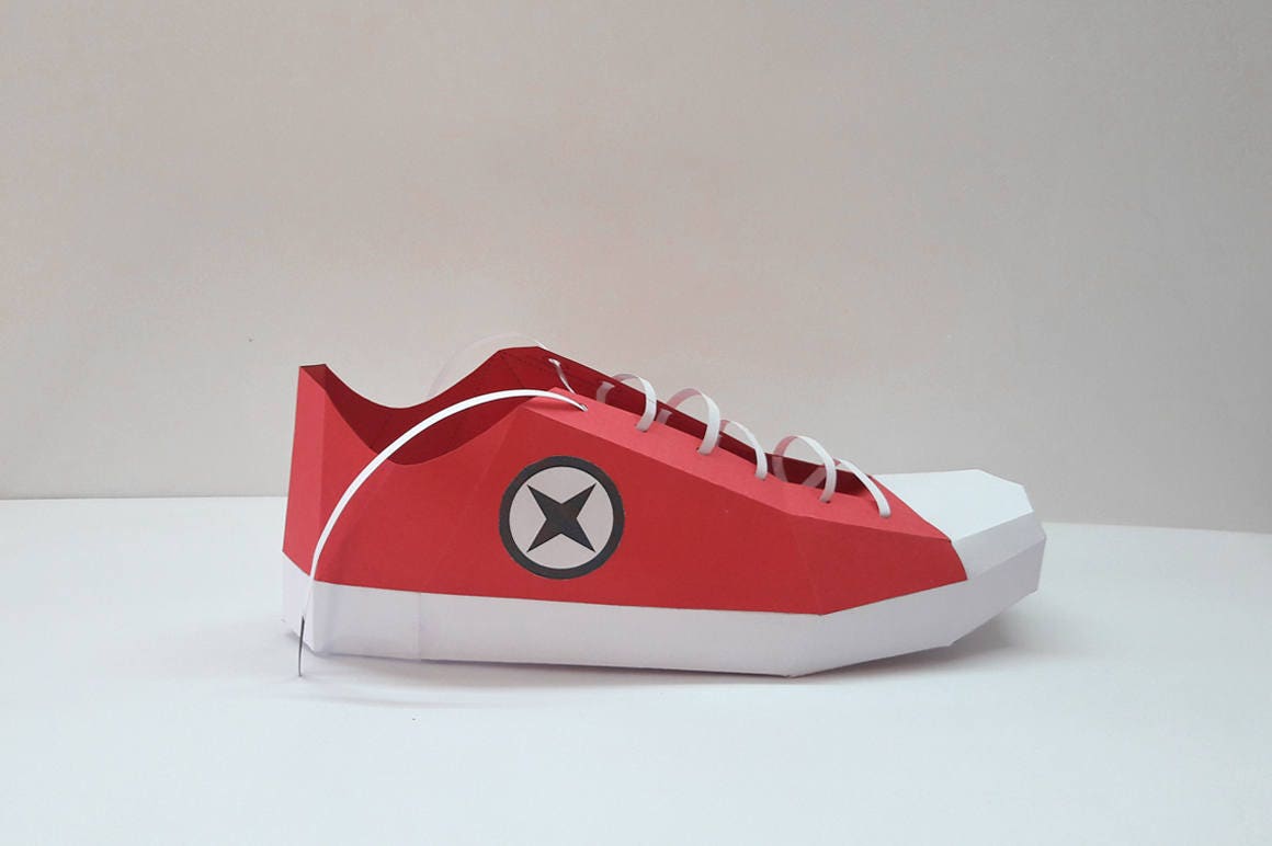 DIY Papercrafts,paper Shoe,canvas Shoe,printable Shoe,3d Shoe Model ...