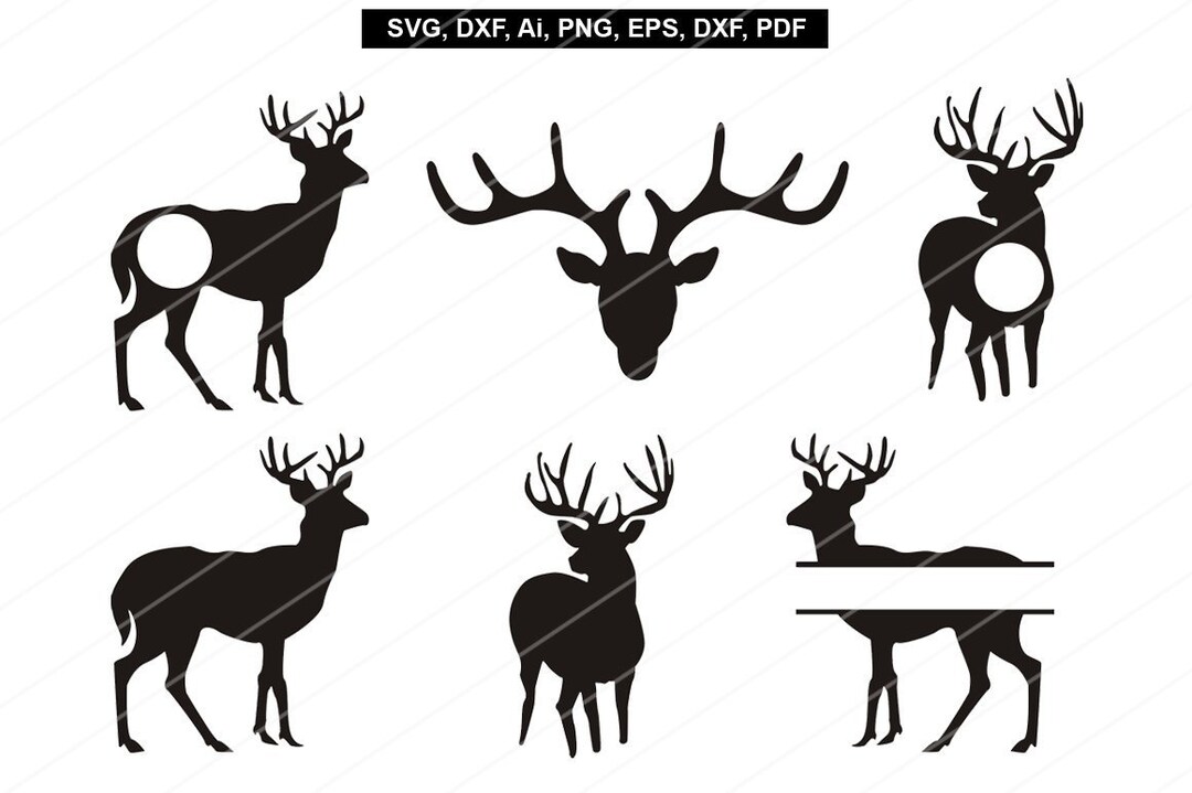 Deer Svg,reindeer Svg,cricut Files,silhouette Cameo,reindeer Print,svg ...