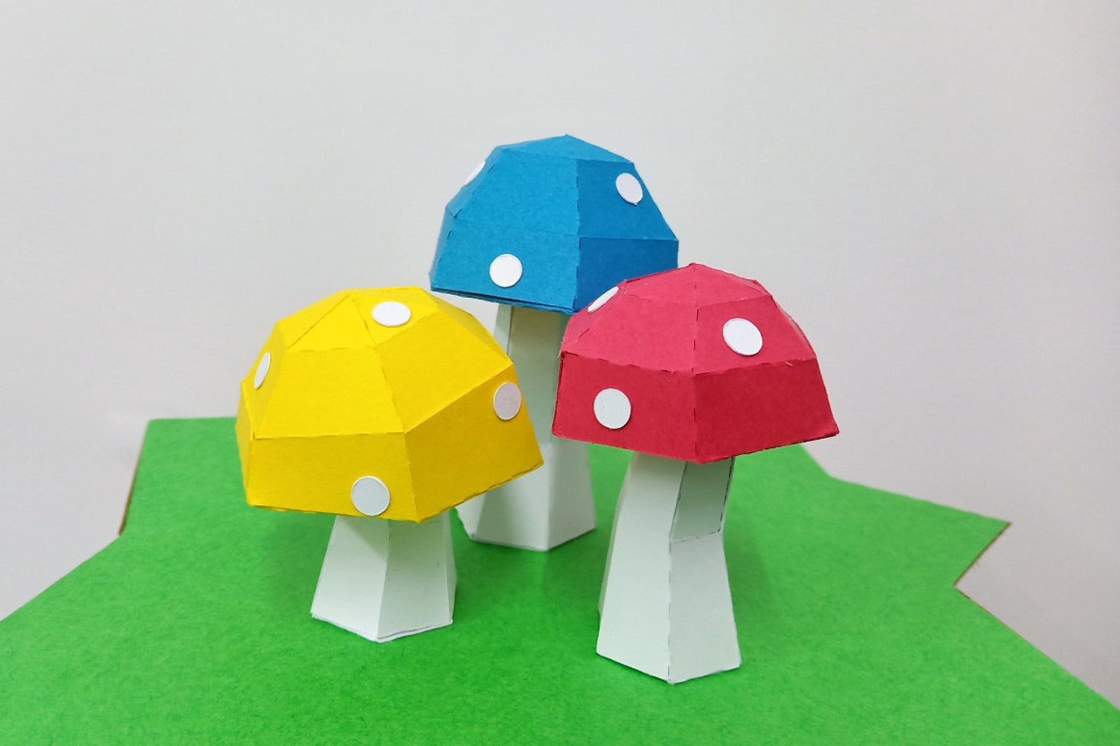 DIY Papercraft Mushroom Island3d Papercraft - Etsy