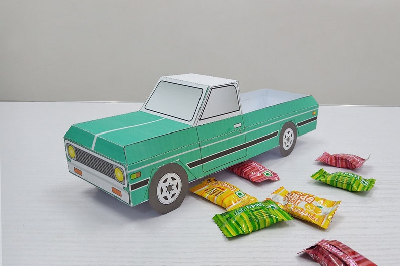 DIY Pick up Truck Favor,party Favor,papercraft Pick up Truck Model ...