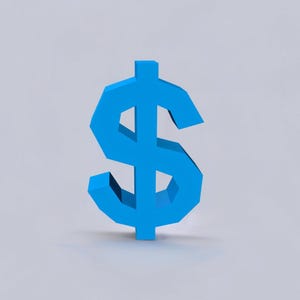 DIY Papercraft Dollar Sign Wall Art, Dollar Symbol, Currency Sign ...
