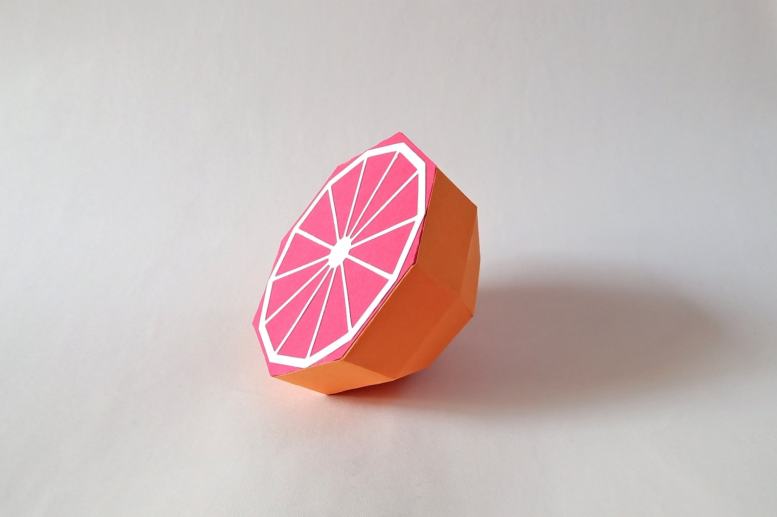 DIY Papercraft Grapefruit, 3D Paper Model (pdf, Eps, Dxf, Png) - Etsy